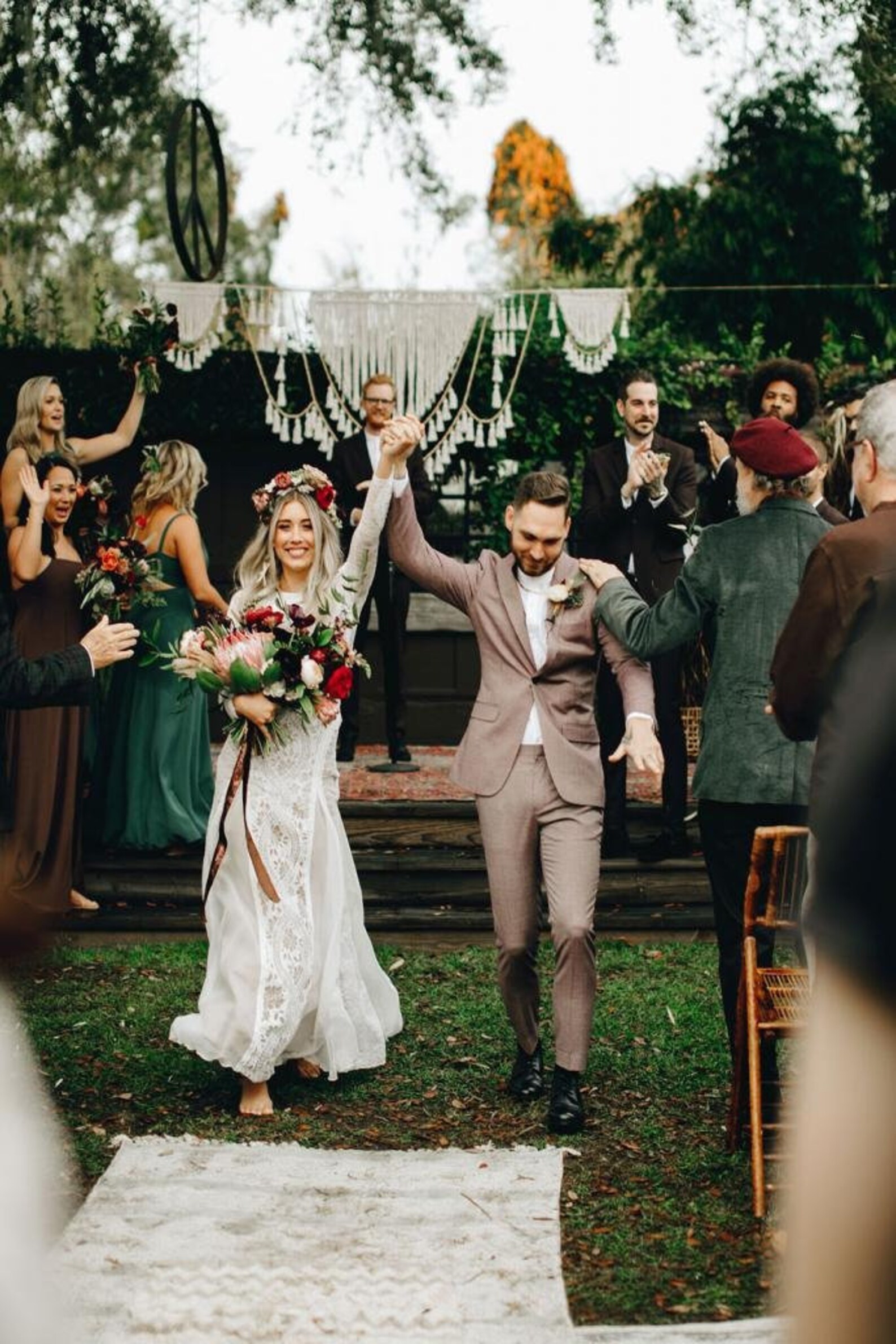 Tassels Wedding Backdrop Large Wall Hanging Natural Beads - Etsy