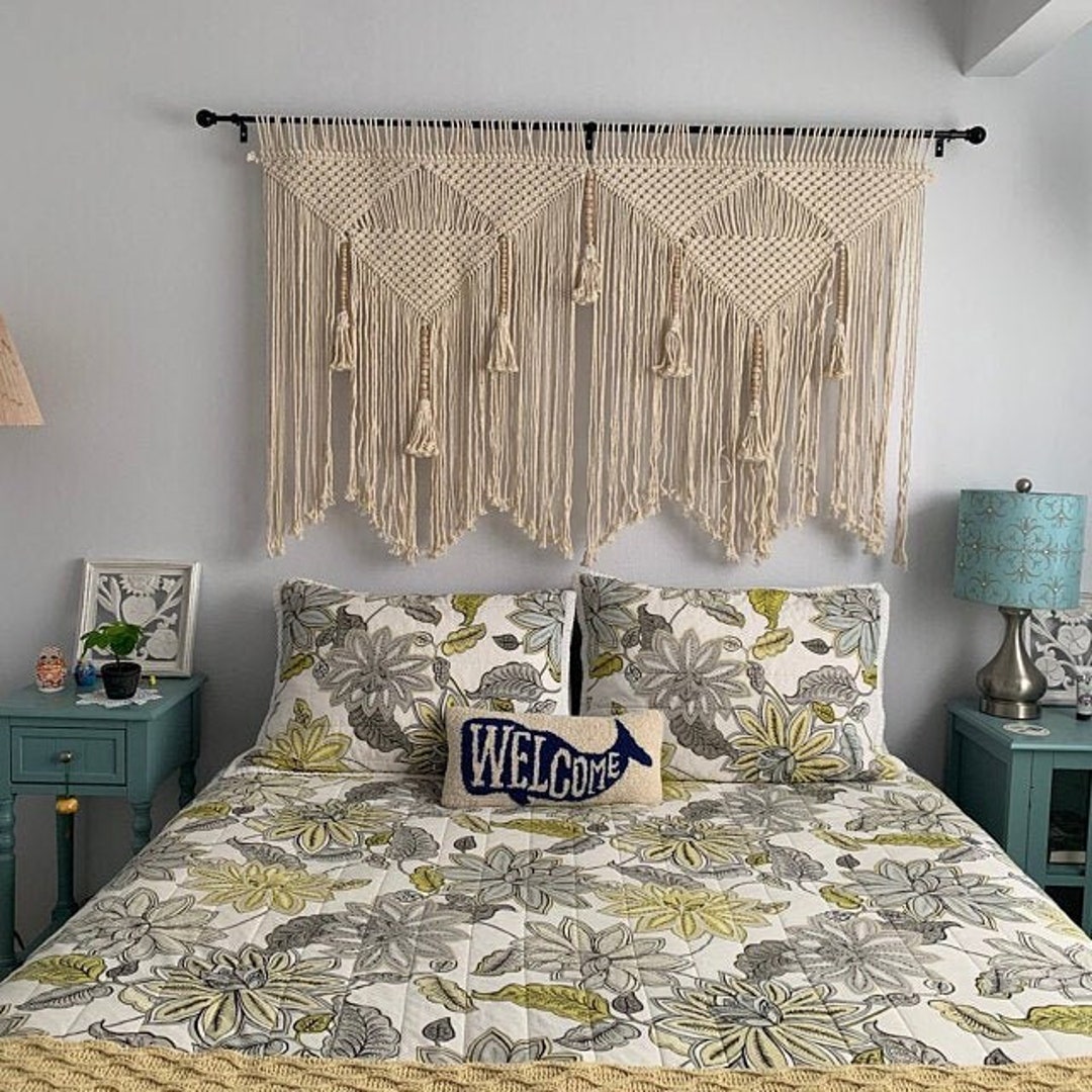 Macrame Wall Hanging, Wallknot Macrame Window Valance - Etsy