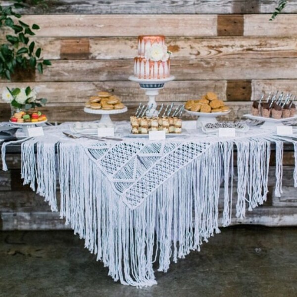 Macrame Table - Etsy