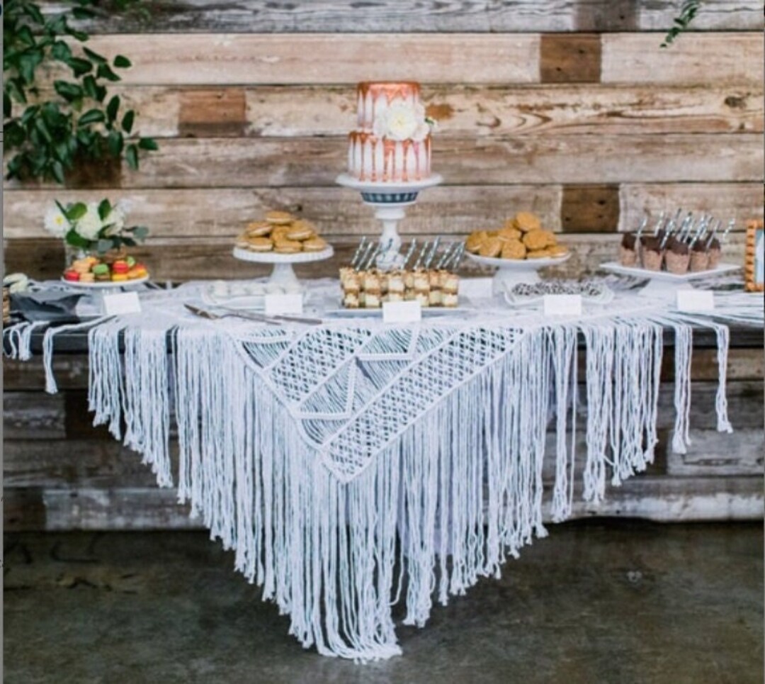 Table Cloth Macrame, Event Decor, Celebration Decorations - Etsy