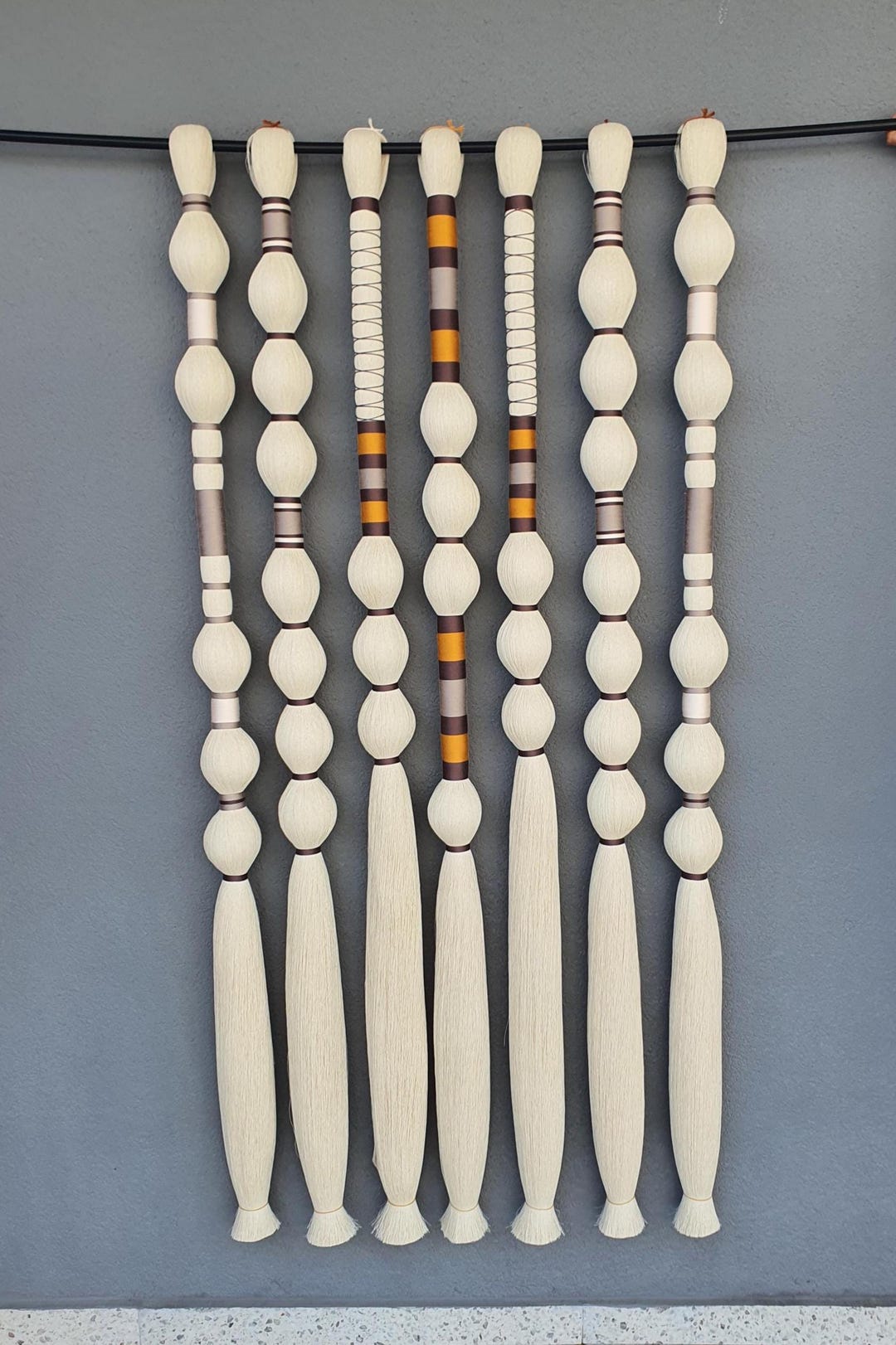 Extra Large Fiber Art: Ball Macrame Gallery Artwork Height59" - Etsy