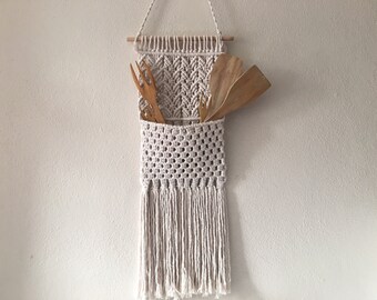 Macrame Wall Hanging Wall Pocket - Etsy