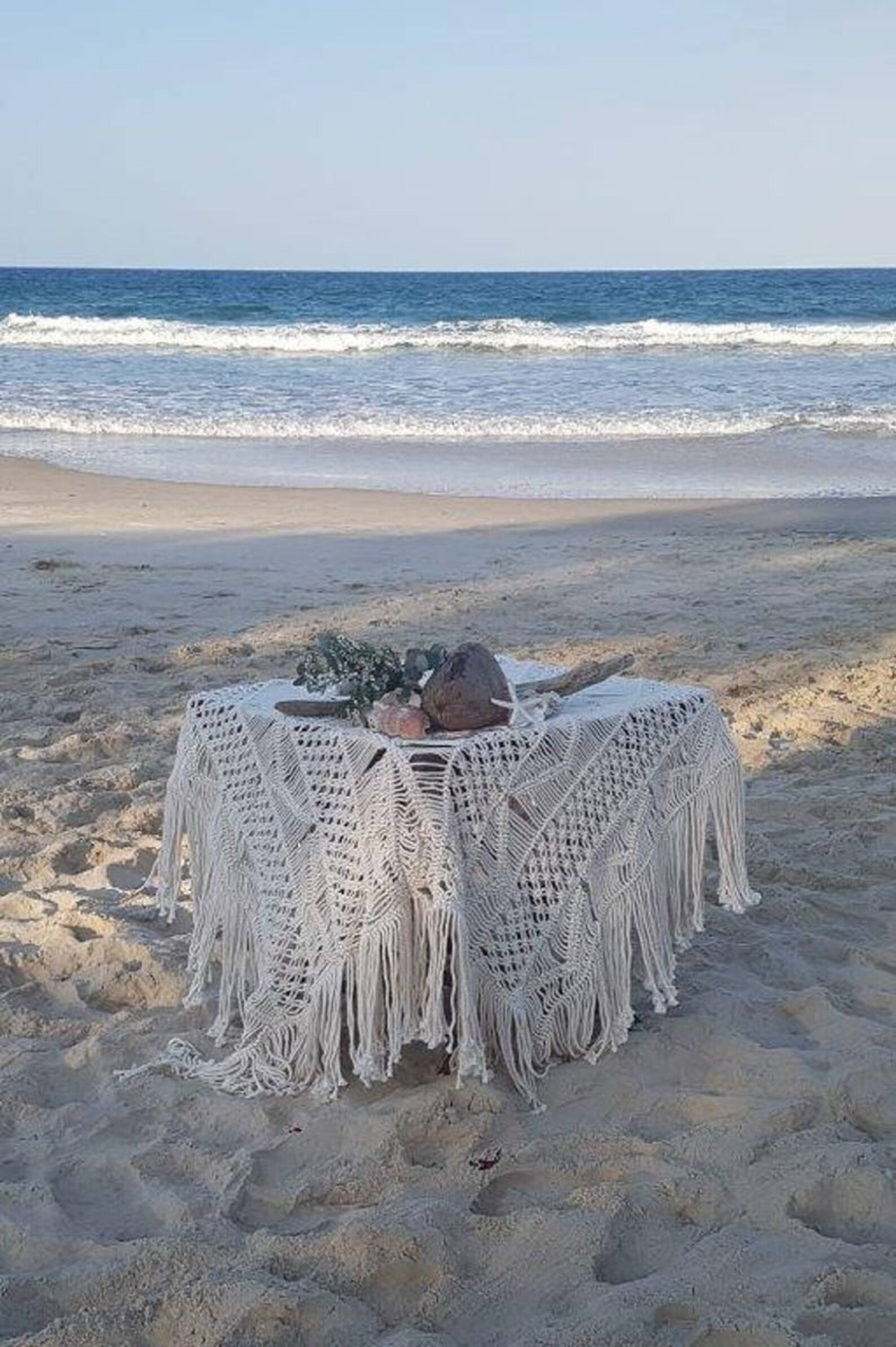 Macrame Square Table Cloth, Dining Room Decoration, Kitchen Table Decor ...