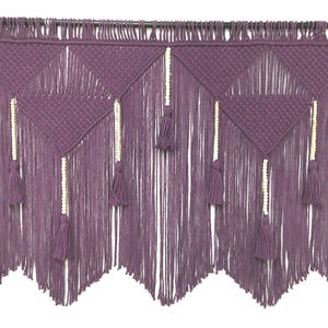 Purple Macrame Wall Hanging, Boho Home Decor, Bedroom Wall Art ...