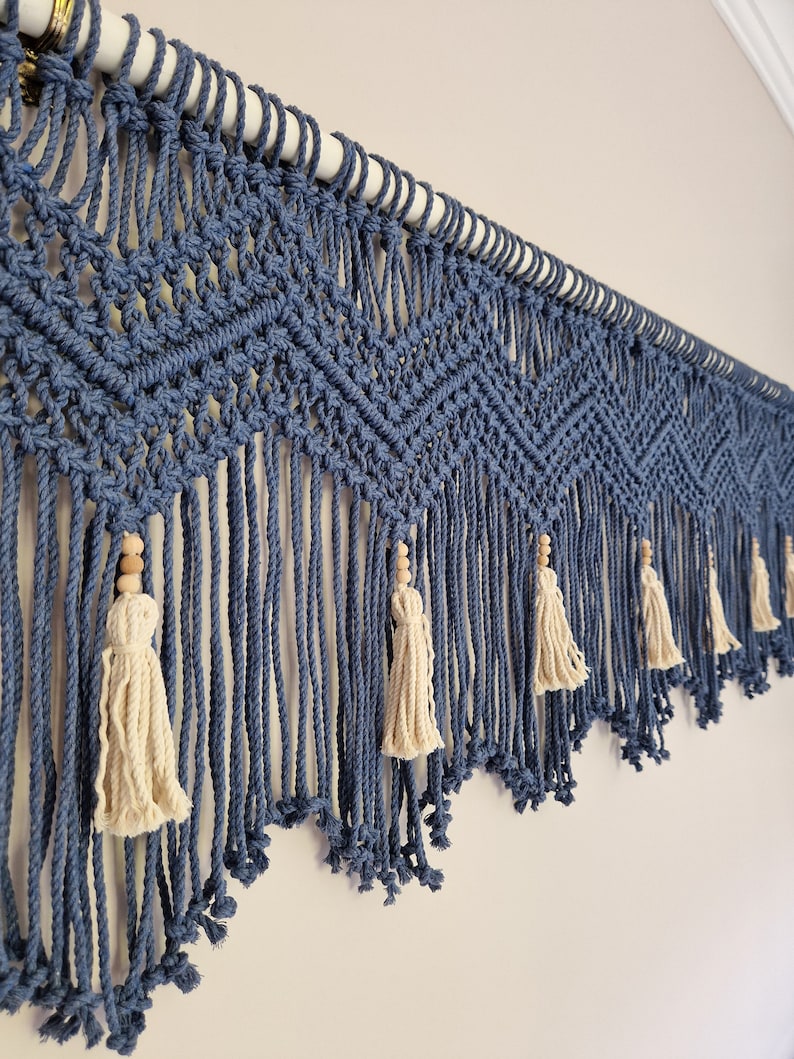 Window Valance Macrame Decor Boho Curtain Customized - Etsy