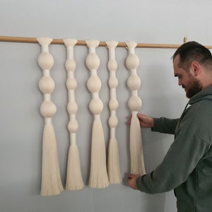 Mexican Macrame Wall Hanging: Fiber Art, Yarn Decor (20x35 Inches) - Etsy