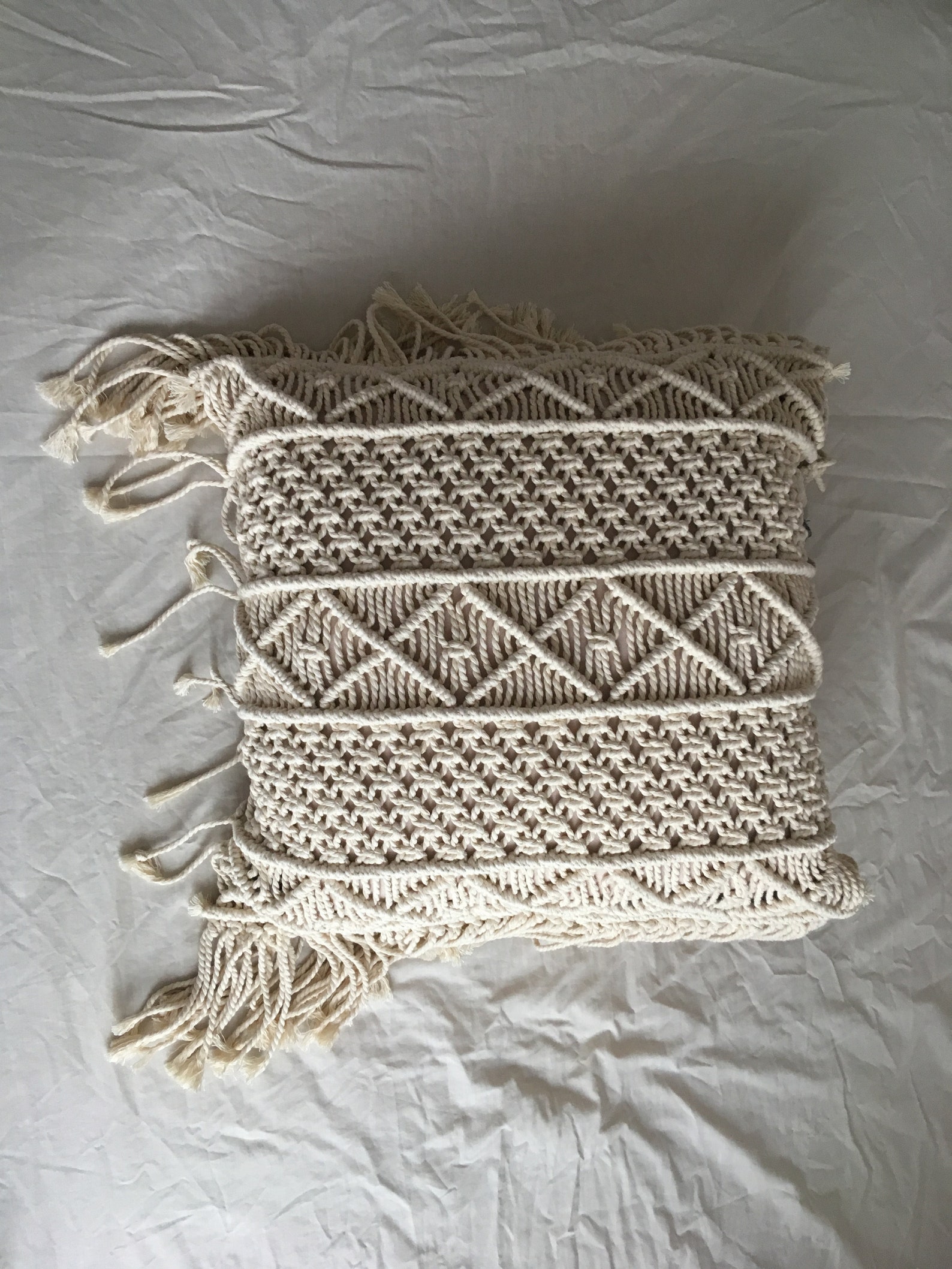 Macrame Pillow Case Macrame Pillow Cover - Etsy