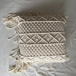 Macrame Pillow Case Macrame Pillow Cover - Etsy