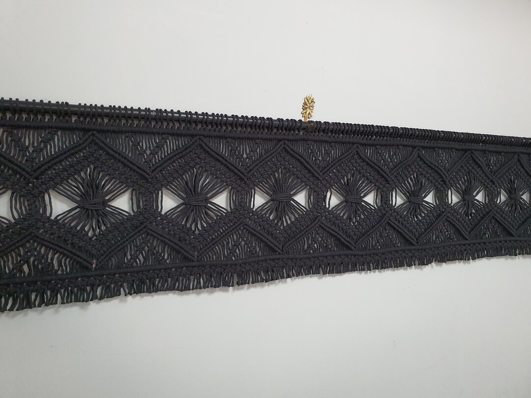 Macrame Valance, Window Valances, Customized Extra Large Valances ...