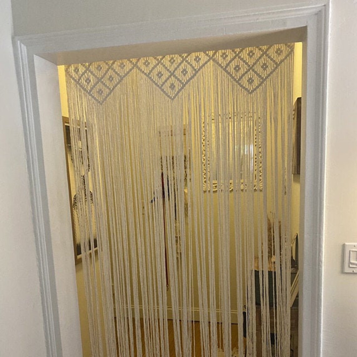 Macrame Doorway Curtain Boho Entryway Door Hanging - Etsy