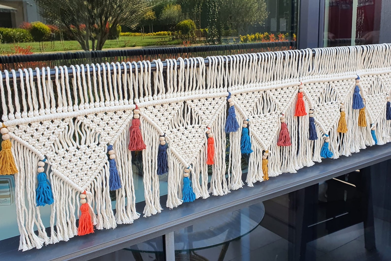 Macrame Valance, Boho Window Curtain, Wall Hanging - Etsy