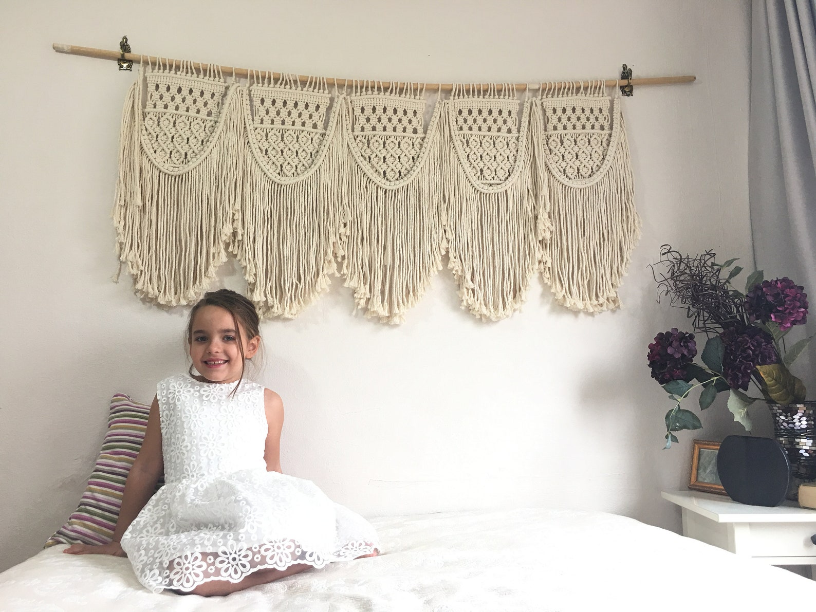 King Size Bedding Decor Boho Bedroom Macrame Wall Hanging - Etsy UK