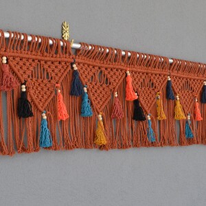 Macrame Valance Boho Window Curtain Wall Hanging - Etsy
