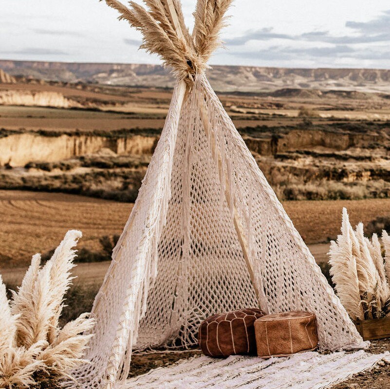 Handmade Macrame Tepee: Wedding Backdrop Party Decor - Etsy
