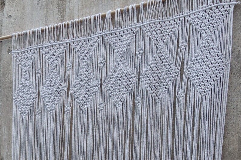 Large Geometric Macrame Wall Hanging Home Decor Wall Art | Etsy