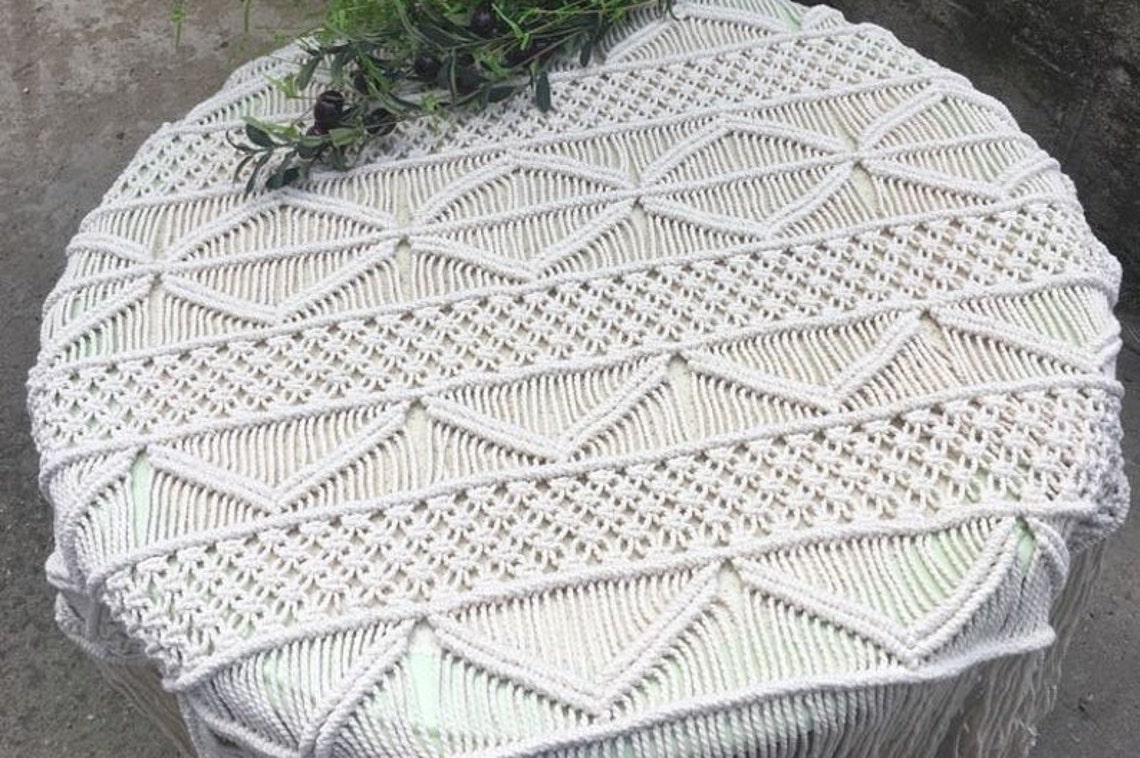 Macrame Square Table Cloth, Dining Room Decoration, Kitchen Table Decor ...