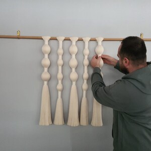 Mexican Macrame Wall Hanging: Fiber Art, Yarn Decor (20x35 Inches) - Etsy