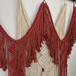 Macrame Two Colors Wall Decor, Bright Home Decor - Etsy