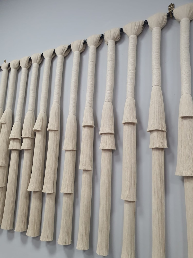 Neutral Fiber Art Wall Hanging – Large Handmade Textile Decor - Etsy