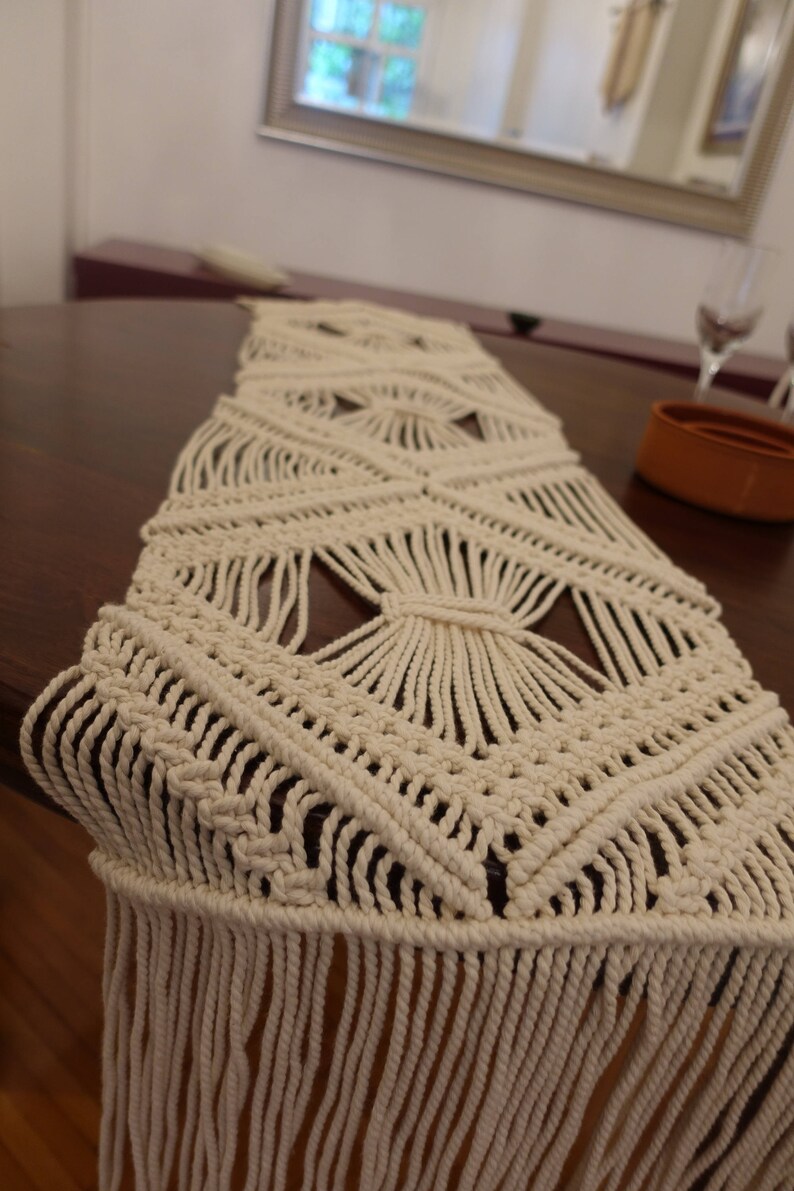 Macrame Table Runner Rustic Home Decor Wedding Table - Etsy