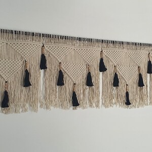 Macrame Valance for Window, Kitchen Valance - Etsy