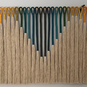 Large Macrame Wall Hanging: Multi Color Fiber Art, Minimalist Decor ...