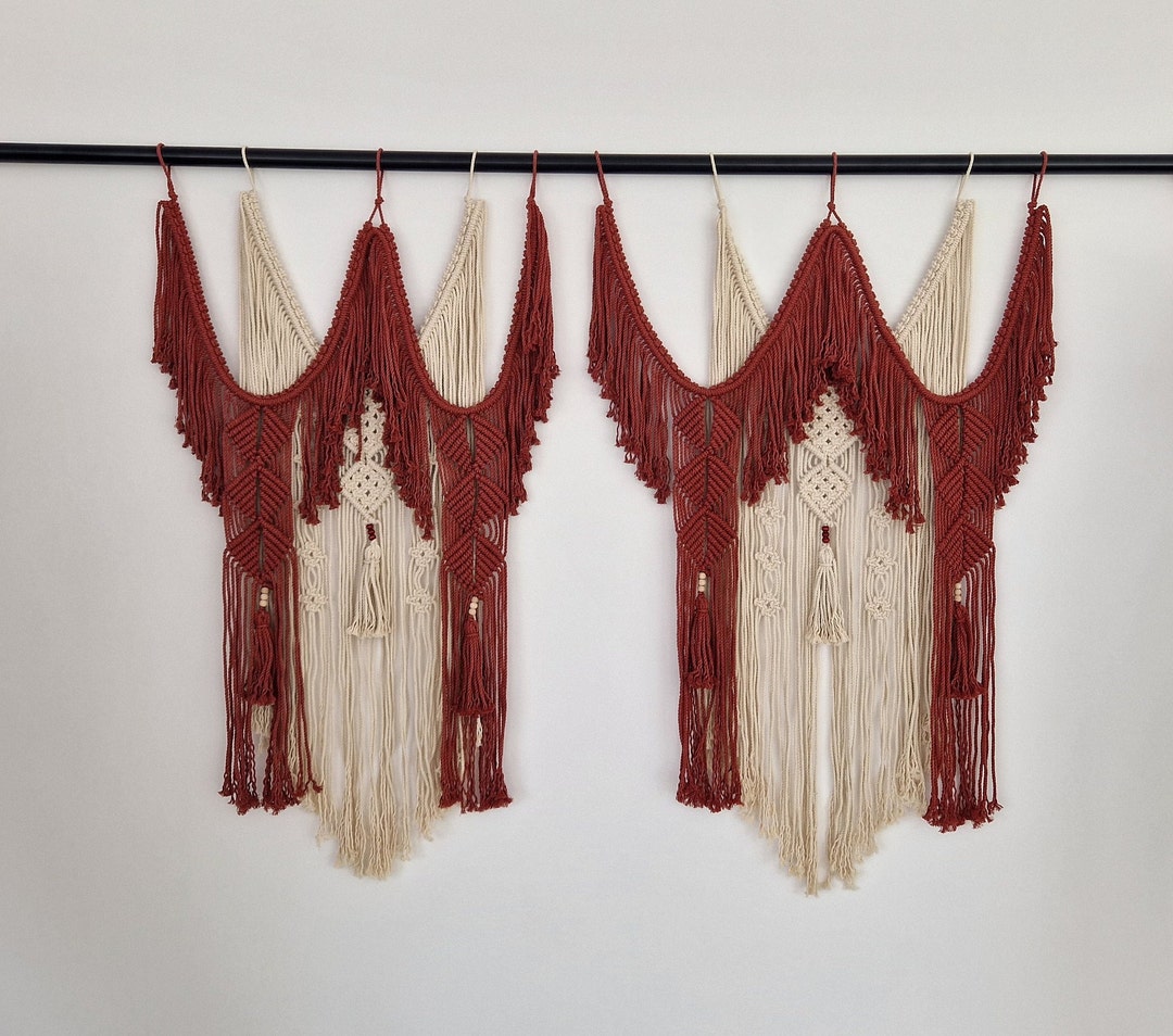 Macrame Two Colors Wall Decor Bright Home Decor - Etsy