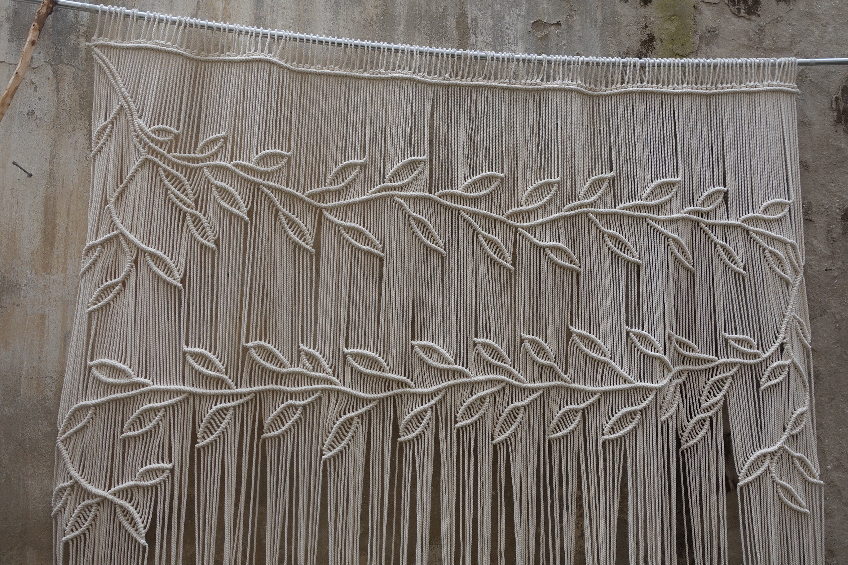 Extra Large Macrame Curtain Giant Entry wedding backdrop | Etsy