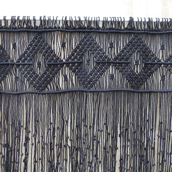 Black and White Macrame - Etsy