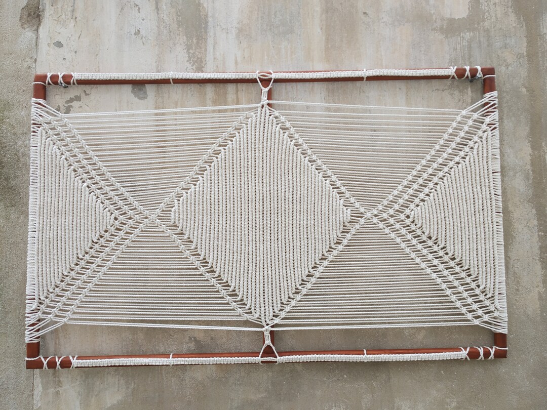 Framed Macrame Wall Art Large Wall Hanging Unique Home Decor Gift - Etsy
