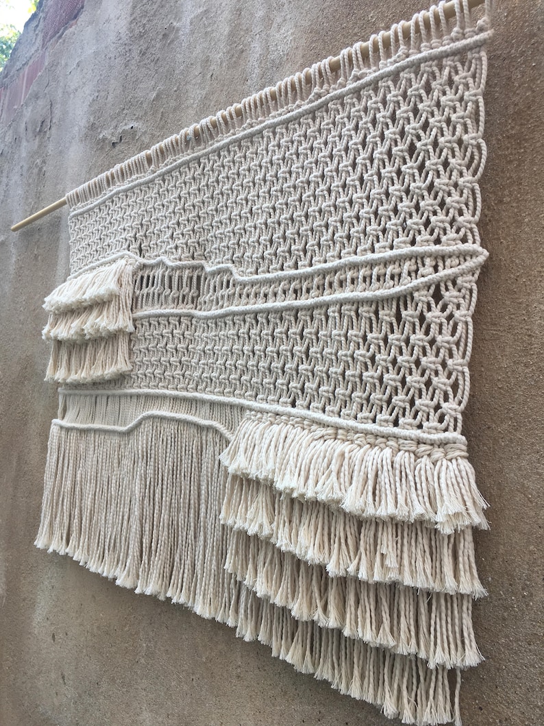 Dorm room Modern macrame wall hanging Boho Home Decor | Etsy
