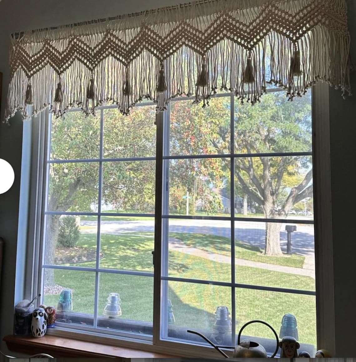 Curtains Macrame Valance for Window Valances Boho Curtain Home Decor - Etsy