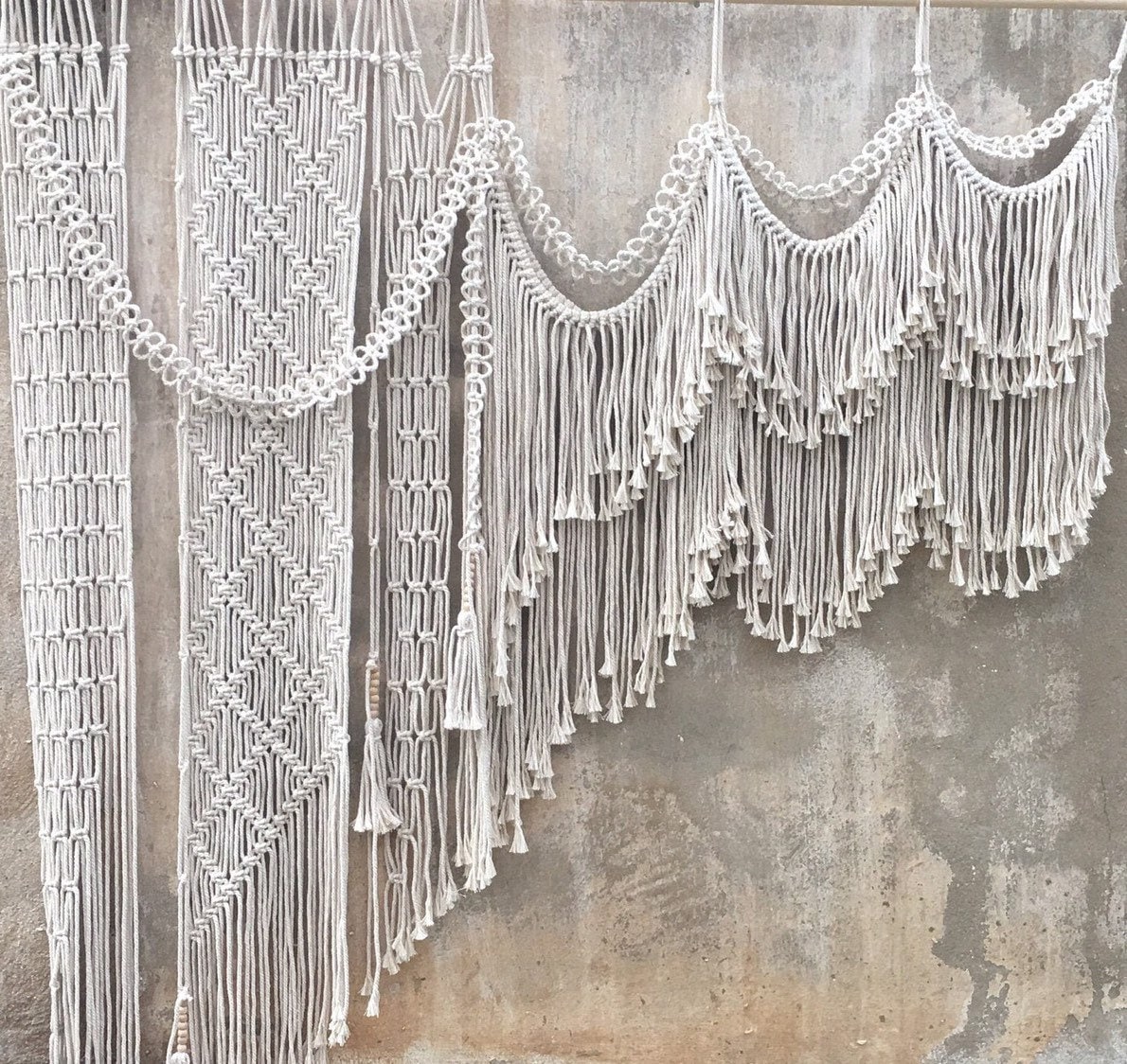 Wedding decoration Macrame Backdrop Boho extra large wall | Etsy