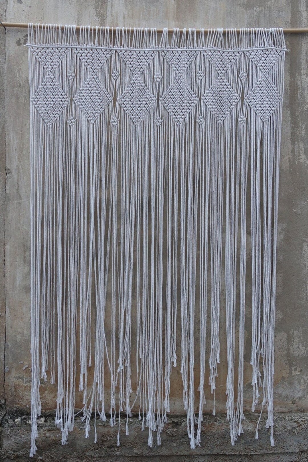 Large Geometric Macrame Wall Hanging: Boho Home Decor - Etsy
