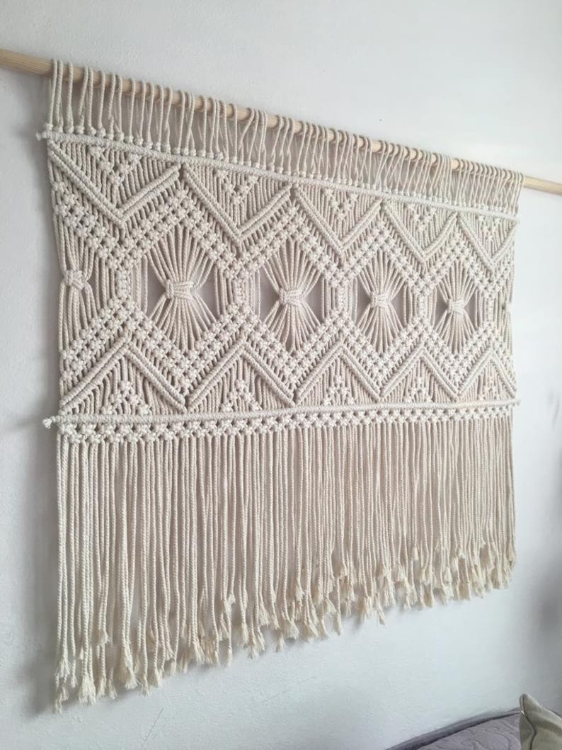 Large Macrame Hanging, Boho Living Room Decor, Tapestry - Etsy