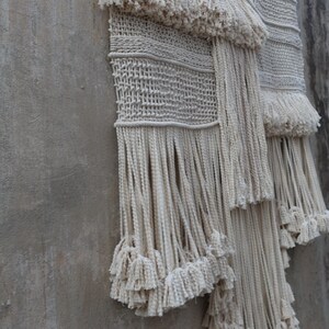 Earthy Tones Wall Art, Textile Fiber Home Decor, Natural Large Tapestry ...