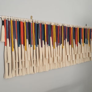 Bright Colorful Wall Art Multi Color Wall Hanging Macrame Home Decor - Etsy