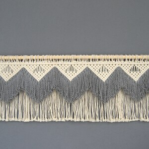 Macrame Valance Multicolor, Customizable Short Cafe Curtain, Sink ...