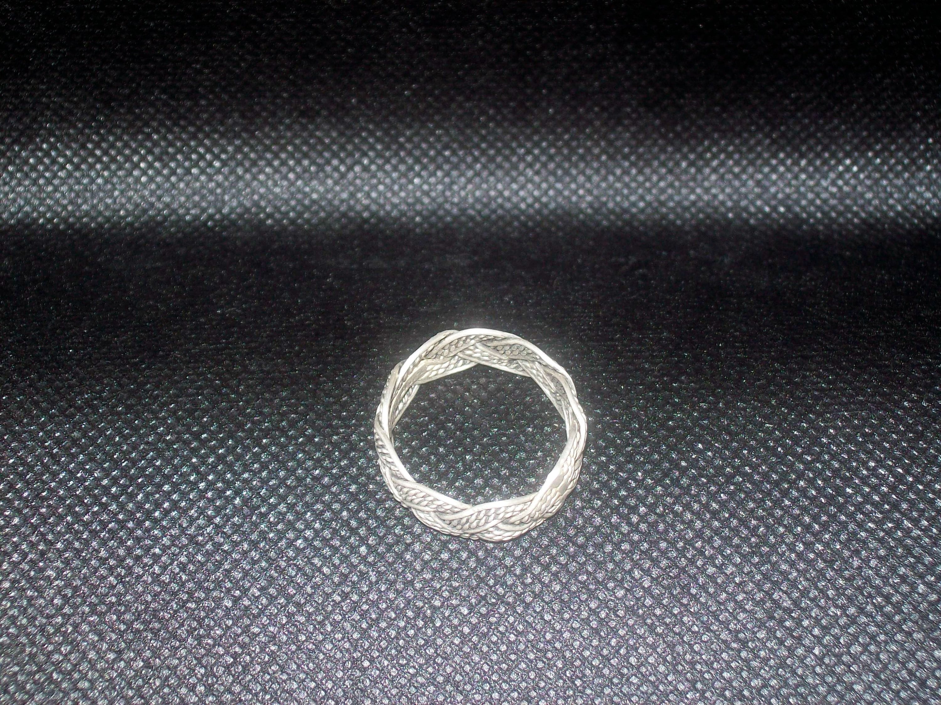 Vintage Sterling Silver Braided Band - Etsy