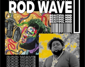 Rod Wave Shirt, Rod Wave Tee, Bootleg Rod Wave Graphic Tee, Concert ...