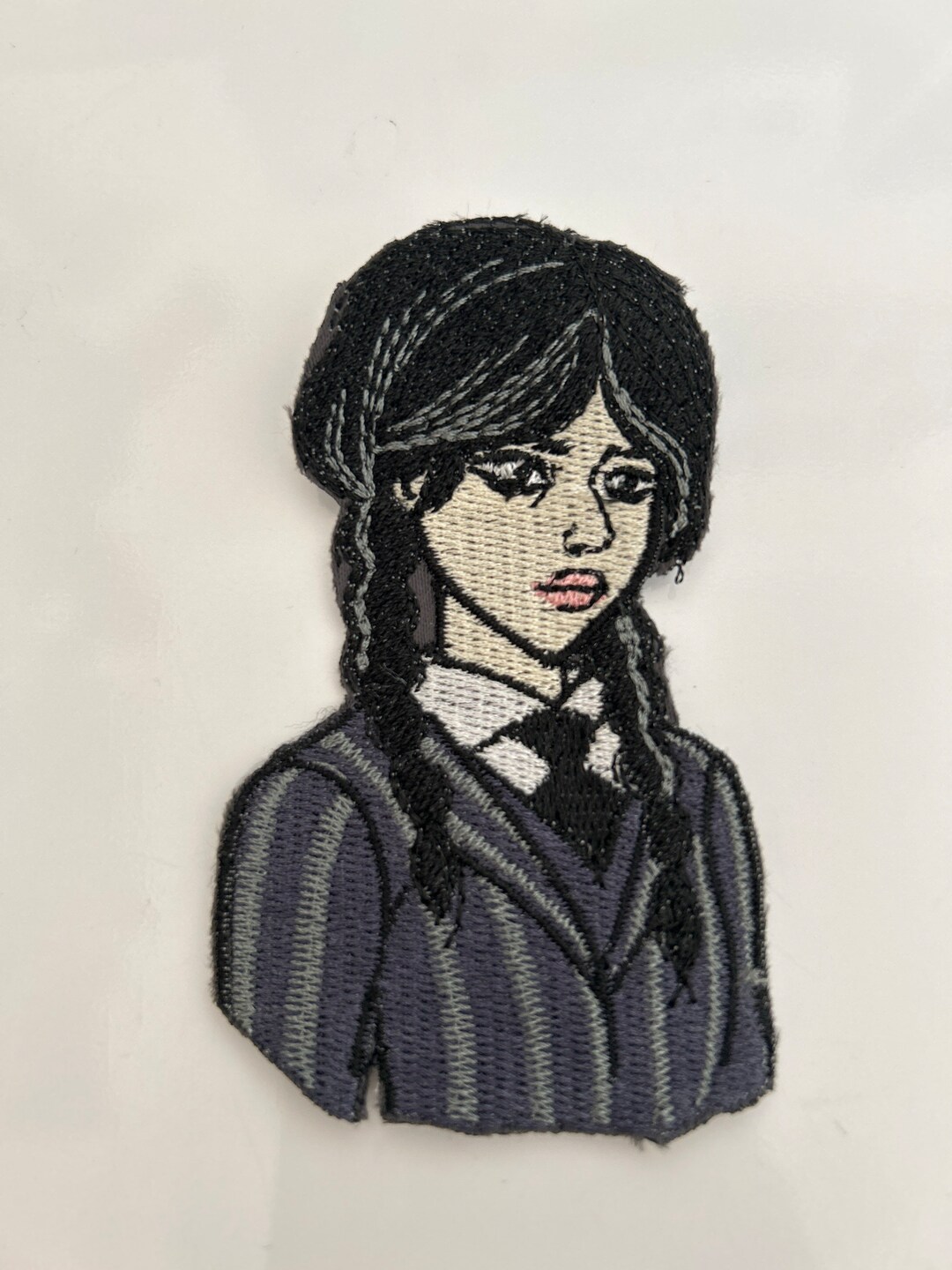 Wednesday Addams. Jenna Ortega Nevermore Patch Motif Iron on Appliqué ...