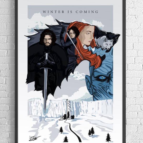 Winter is Coming Poster - Etsy