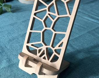 Wood phone stand | Etsy