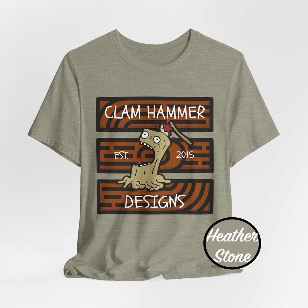 Official Clam Hammer Designs Logo Unisex Jersey Short Sleeve Tee Shirt ...