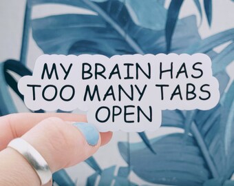 Tabs Open Sticker - Etsy