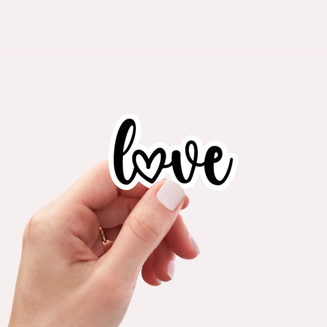 Love Sticker: Glossy Vinyl Decal, Waterproof Laptop/water Bottle ...