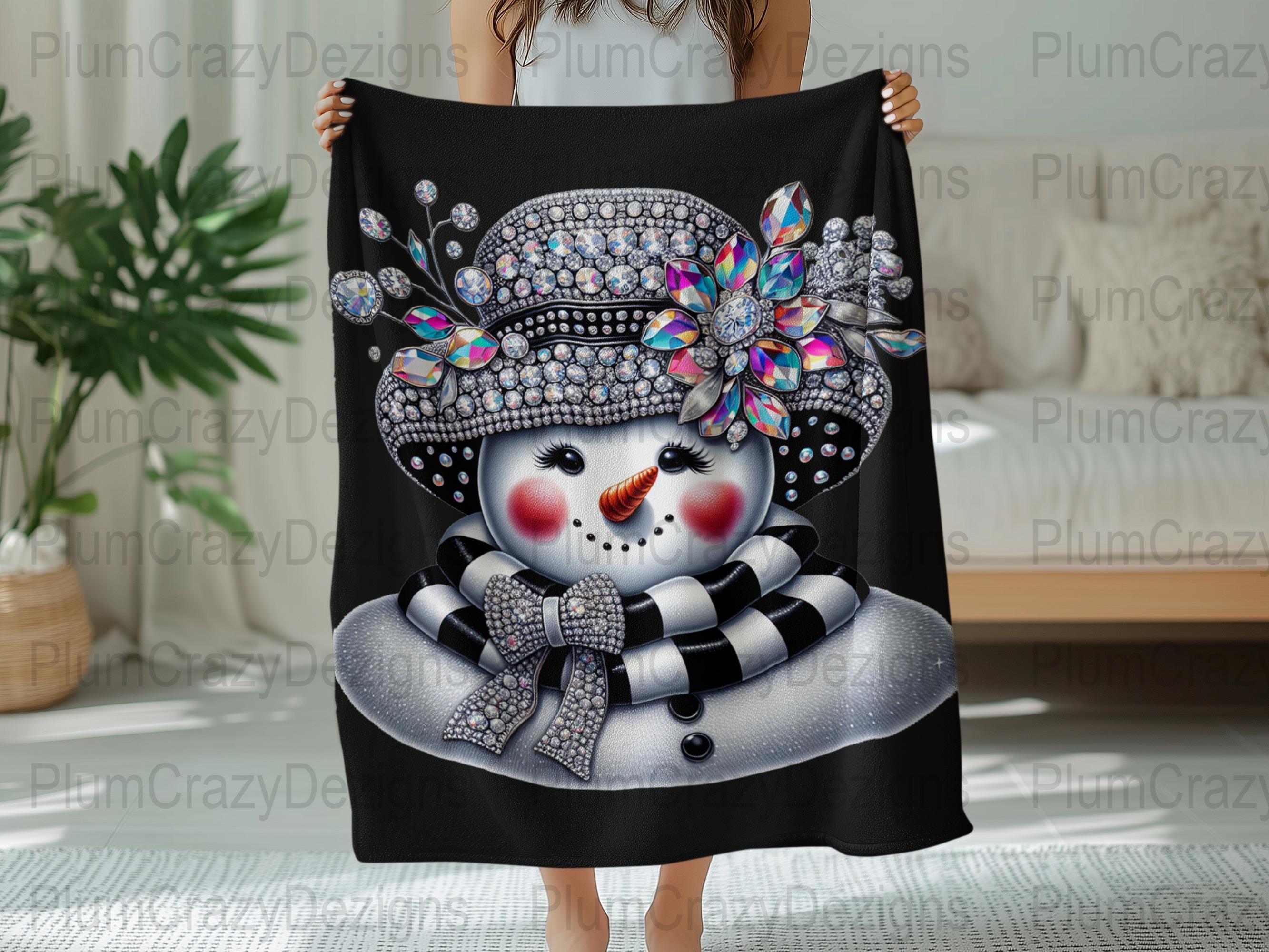 Digital Diamond Snowman PNG, 300dpi, High Resolution, Instant Download ...
