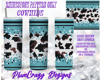 20ss 20oz Aztec Leopard Seamless Rhinestone Pattern, Rhinestone ...