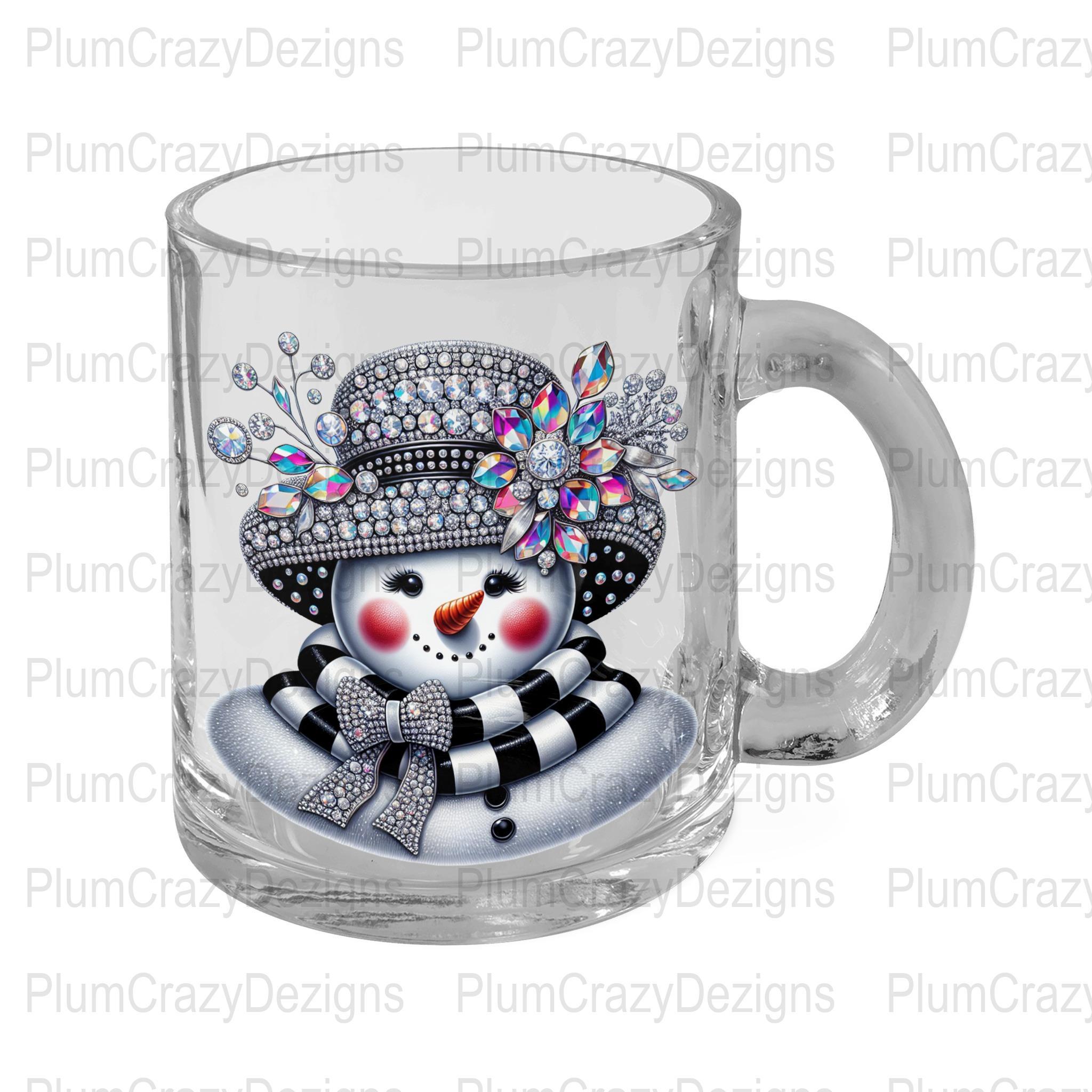 Digital Diamond Snowman PNG, 300dpi, High Resolution, Instant Download ...
