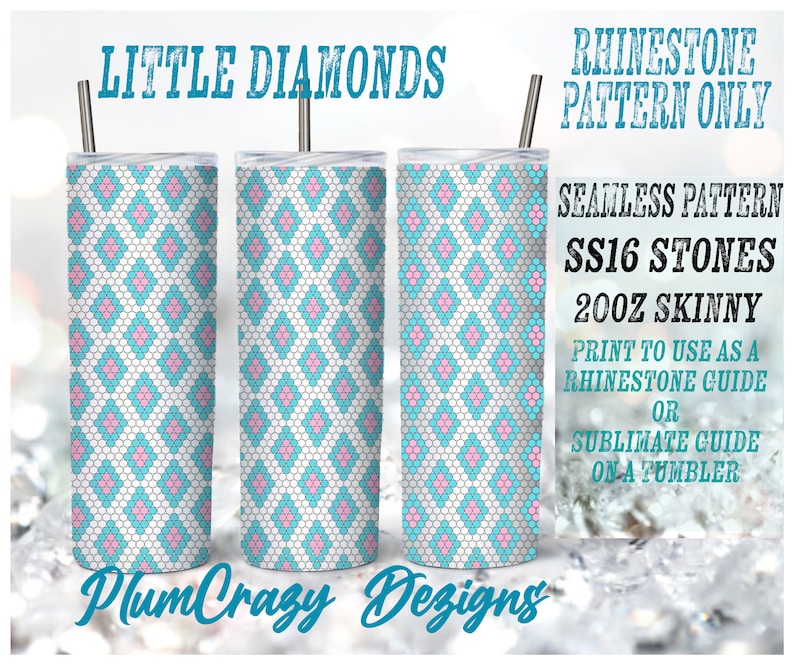 20oz 16ss Little Diamonds Rhinestone Template Rhinestone - Etsy